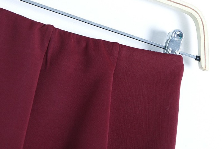 Solid Color Joker Bell-shaped Bust Pleated Skirt [#1608] on Luulla